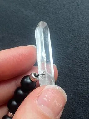 Samata Stones | Jewelry | Samata Stones Matte Onyx Clear Quartz Mala ...